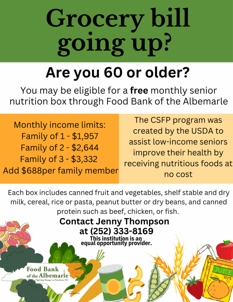 Commodity Supplemental Food Program (CSFP) | FBA